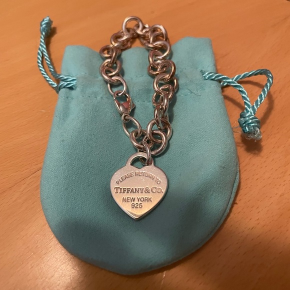 Tiffany & Co. | Jewelry | Tiffany Co Heart Tag Charm Bracelet | Poshmark
